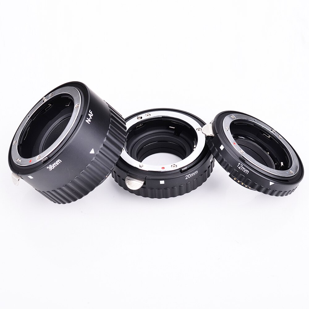 Meike Auto Focus Metal AF Macro Extension Tube Set... – Vicedeal