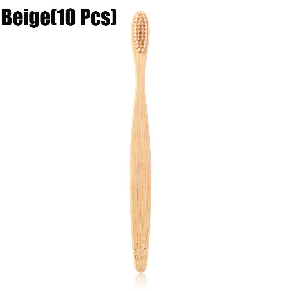 Adult Bamboo Toothbrush Soft Fibre Hair Wooden Tee... – Vicedeal