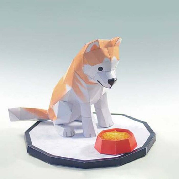 Husky Paper Model Hand-made DIY Animal Series Dogs... – Grandado