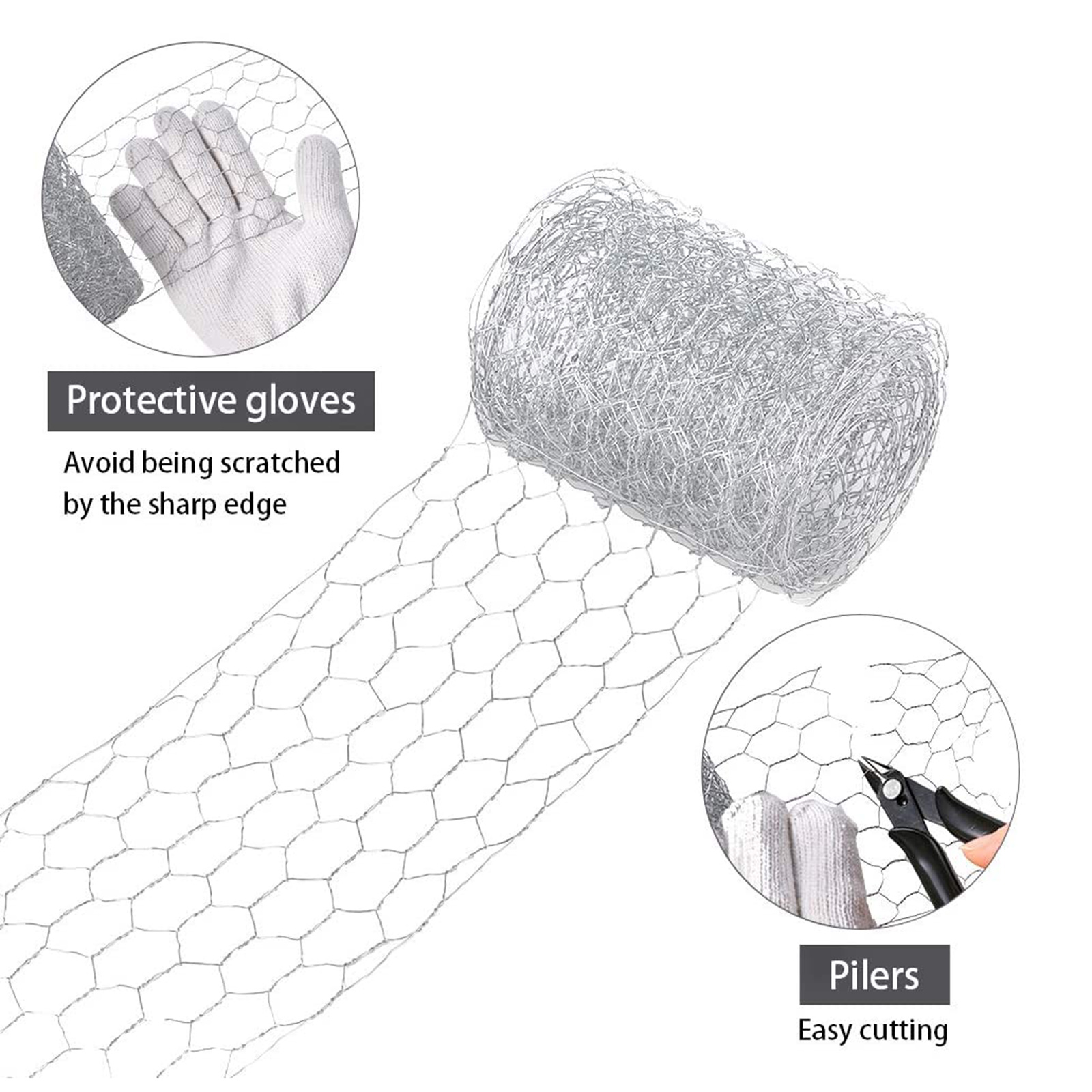 Galvanized Poultry Mesh Fencing Chicken Wire Net R... – Grandado