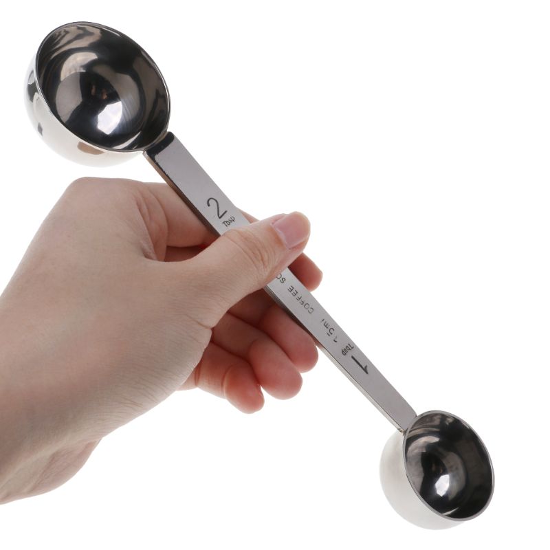 Stainless Steel Measuring Spoon Coffee Scoop Doubl... – Grandado