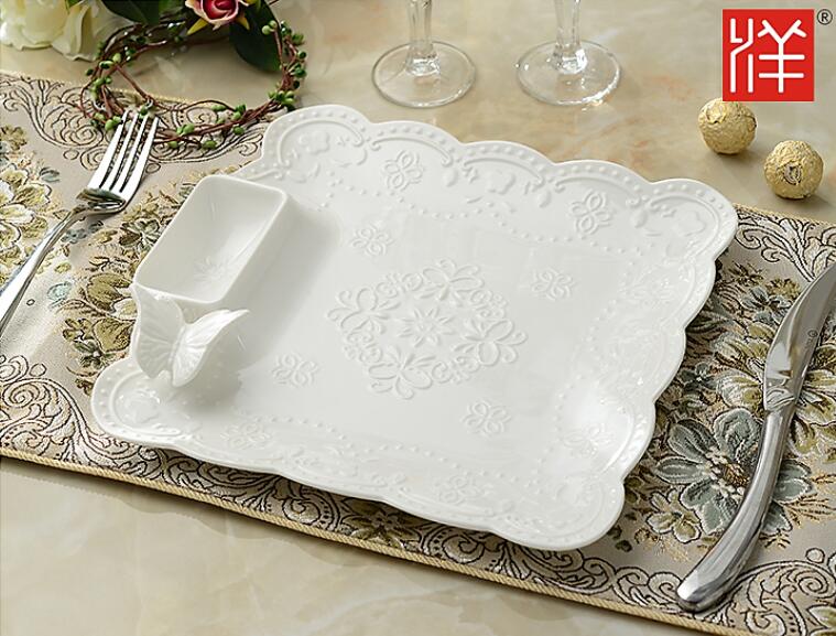 Ceramic engraving tableware plate fish dessert pla... – Grandado