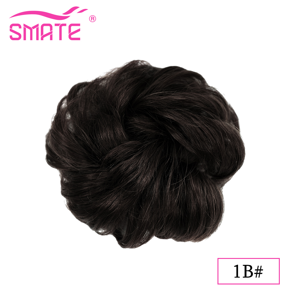 Hårknute rett rotete donut chignon hårstykke paryk... – Vicedeal