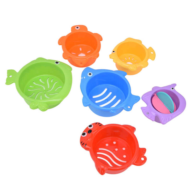 Baby Building Cups Toys Animal Shapes Small Fish N... – Vicedeal