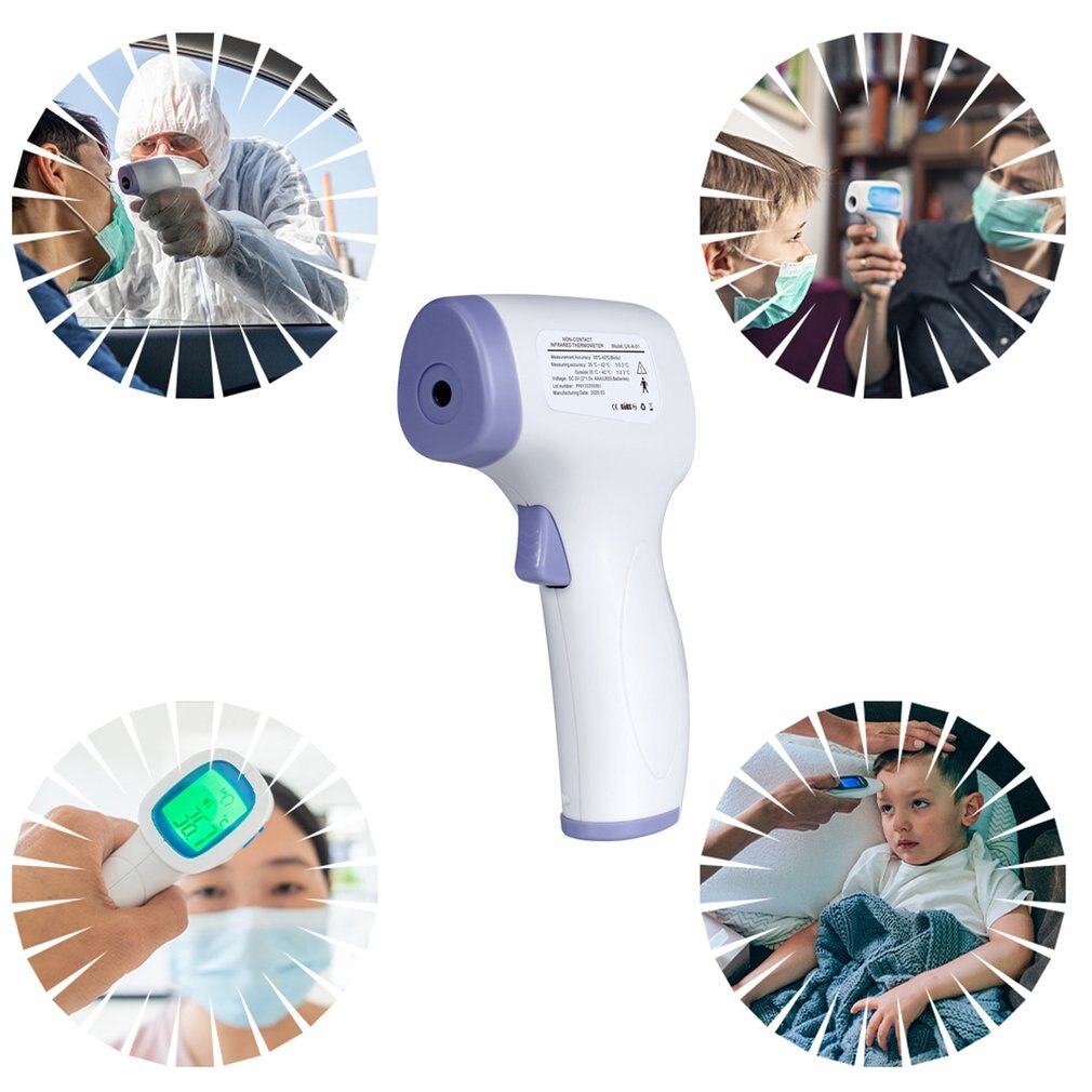 Non-Contact Infrared Human Thermometer With 3 Back... – Grandado