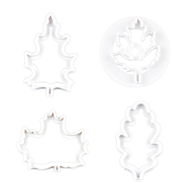 4 stücke Herbst Blatt Ton Schneiden Form Relief St... – Grandado
