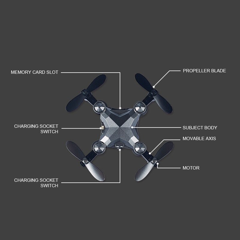 Folding Drone Folding Unmanned Aerial Vehicle Dron... – Grandado