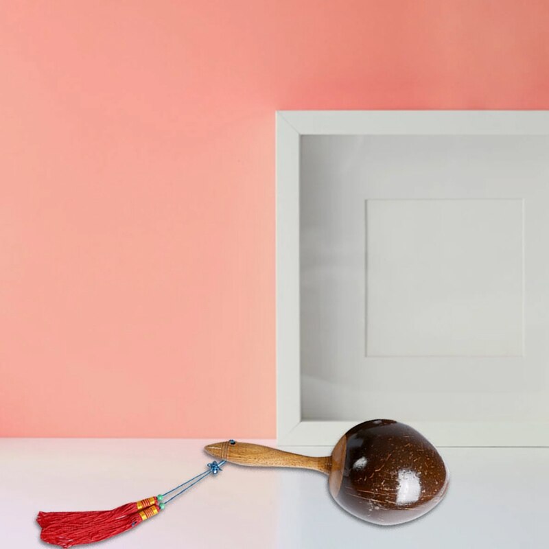 SEWS-1 Pair Maracas Coconut Shell Wooden Maraca Sa... – Grandado