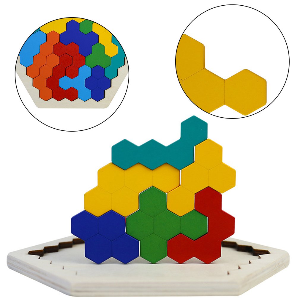Colorful Wooden Tangram Brain Teaser Puzzle Toys T... – Vicedeal