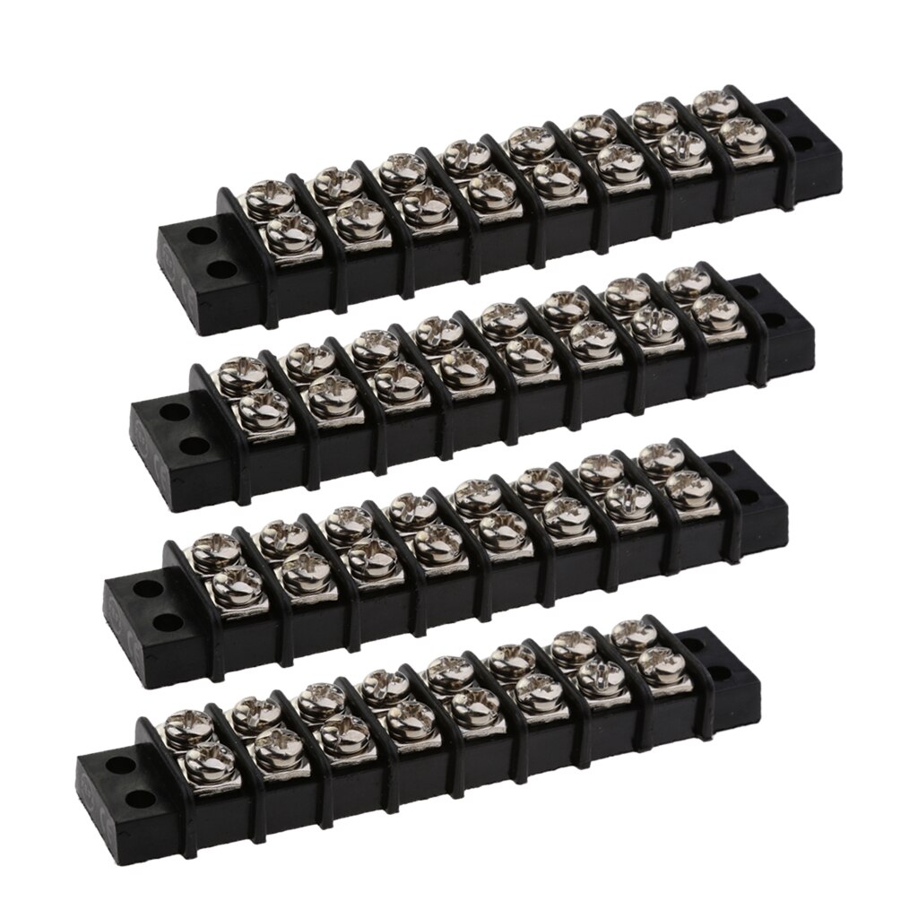 4 Pcs 8 Gang Circuit Terminal Block Bus Bar 12-Poi... – Grandado