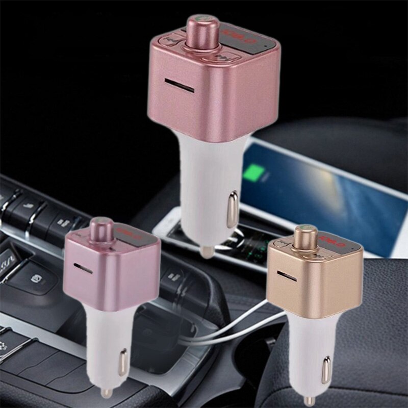 B5 bil bluetooth fm-sender dobbelt usb bilsender m... – Vicedeal