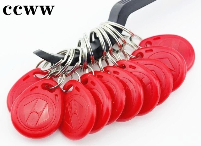 10Pcs 125KHZ RFID Proximity ID Token Tags Key Fobs... – Grandado