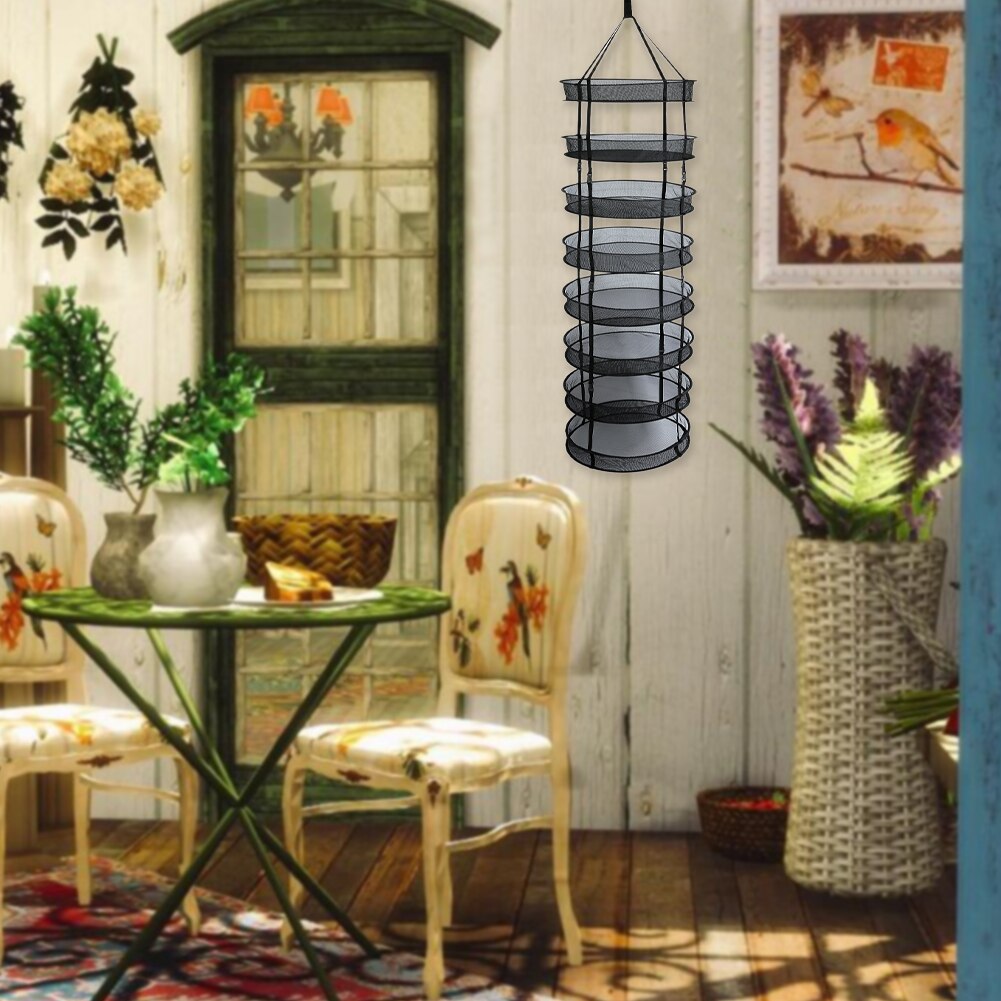 Blommor mesh vikning utomhus hängande korg planter... – Grandado