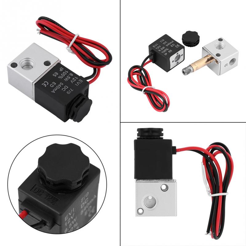 3V1-06 DC 12V/24V 3 Way 2 Position 1/8" BSP Normal... – Grandado