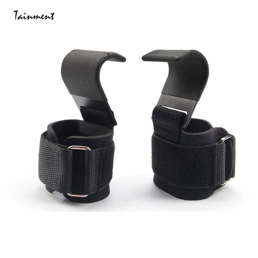 1 Pairs Nylon Weightlifting Grip Hooks Hand-Bar Li... – Grandado