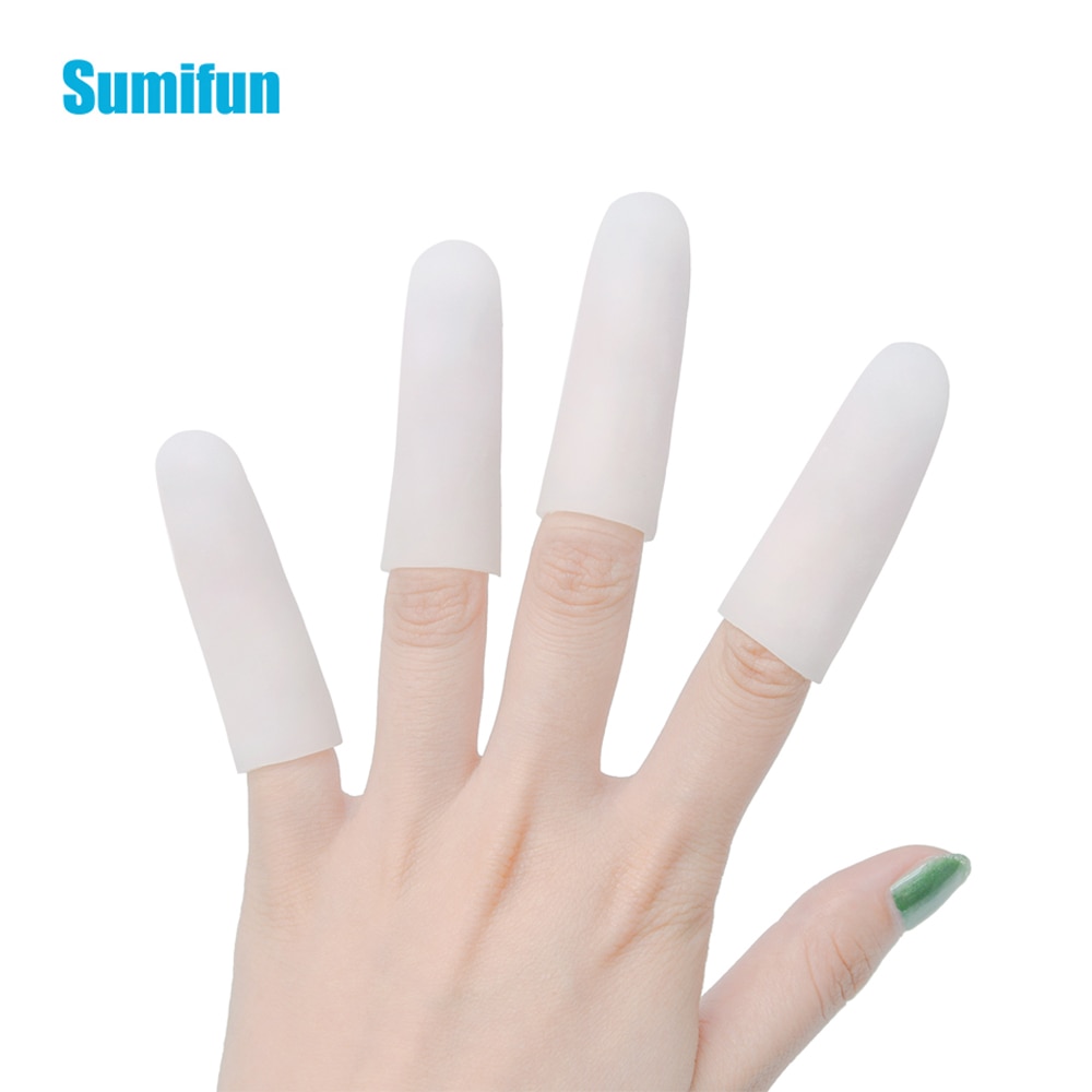 4Pcs 1*5cm White Silicone Gel Tube Finger Little T... – Grandado