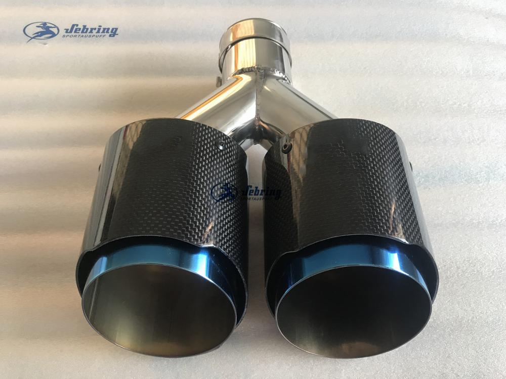 car deco modified carbon fiber tube stainless stee... – Vicedeal