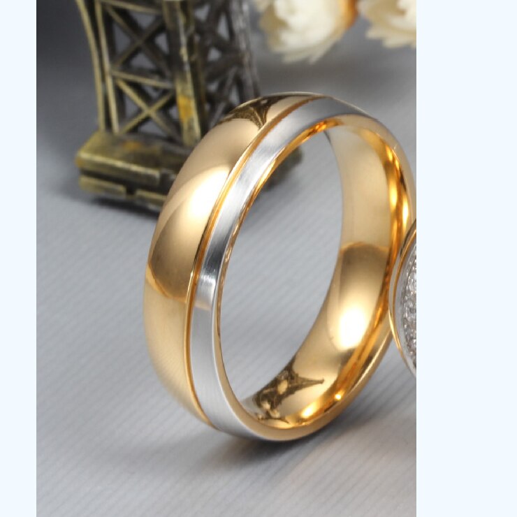 Rvs Minnaar Trouwringen Voor Vrouwen Sieraden Goud... – Vicedeal