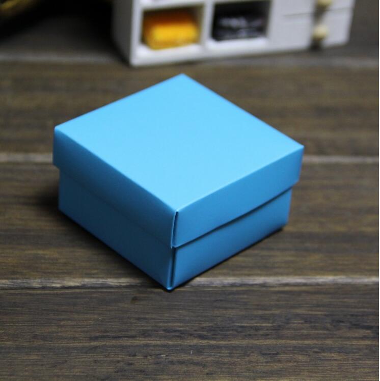 50pcs Colorful Small Square Paper Box With Lid Bla... – Vicedeal