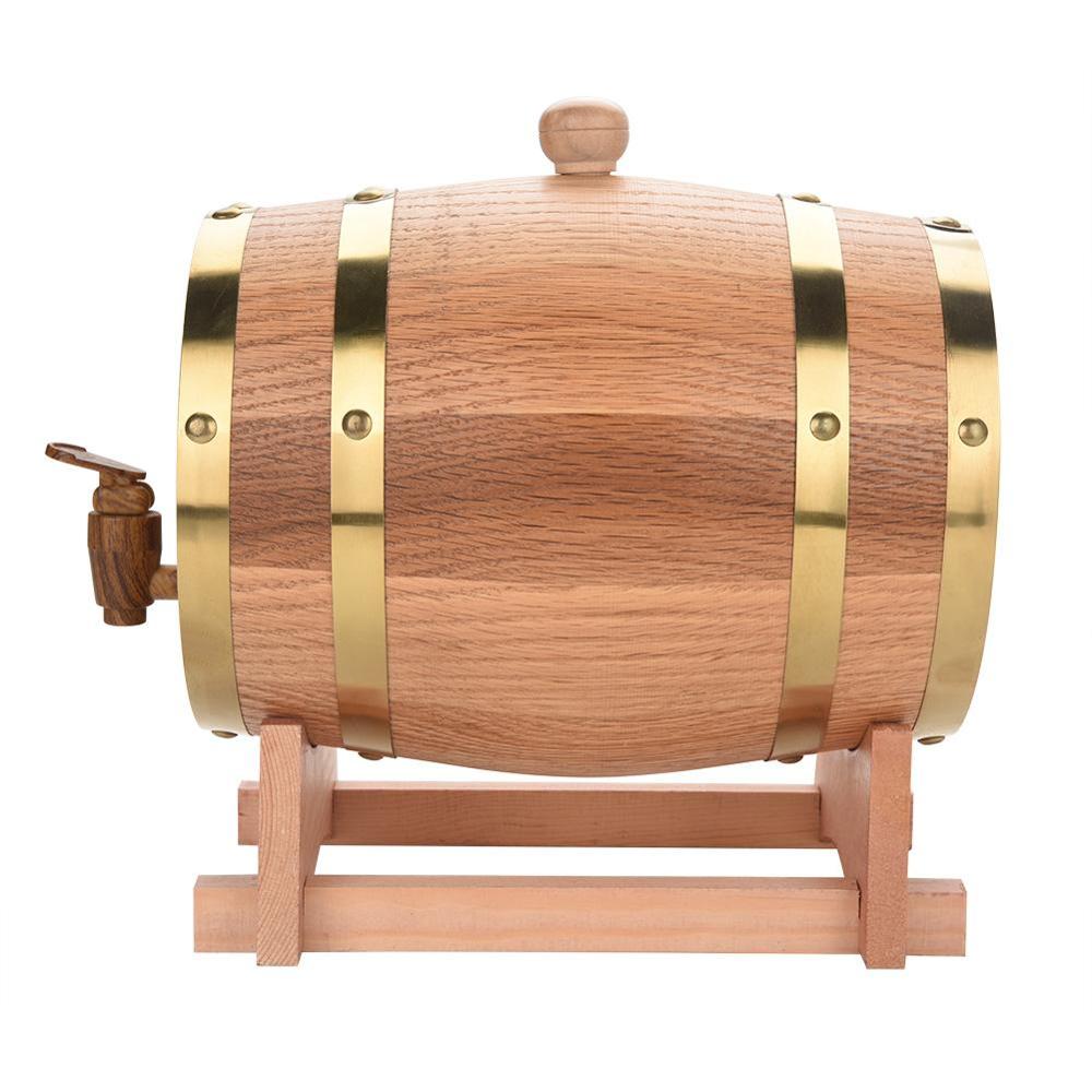 1 x 1.5L/3L/5L/10L Oak Pine Wine Barrel Vintage Wo... – Vicedeal
