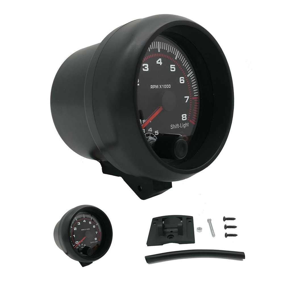 3,75 Inch Auto-Tachometer Schwarz Oberfläche Und S... – Vicedeal
