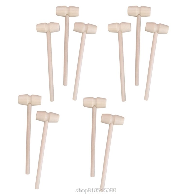 10pcs Mini Wooden Hammer Mallet Pounding Toy Beati... – Grandado