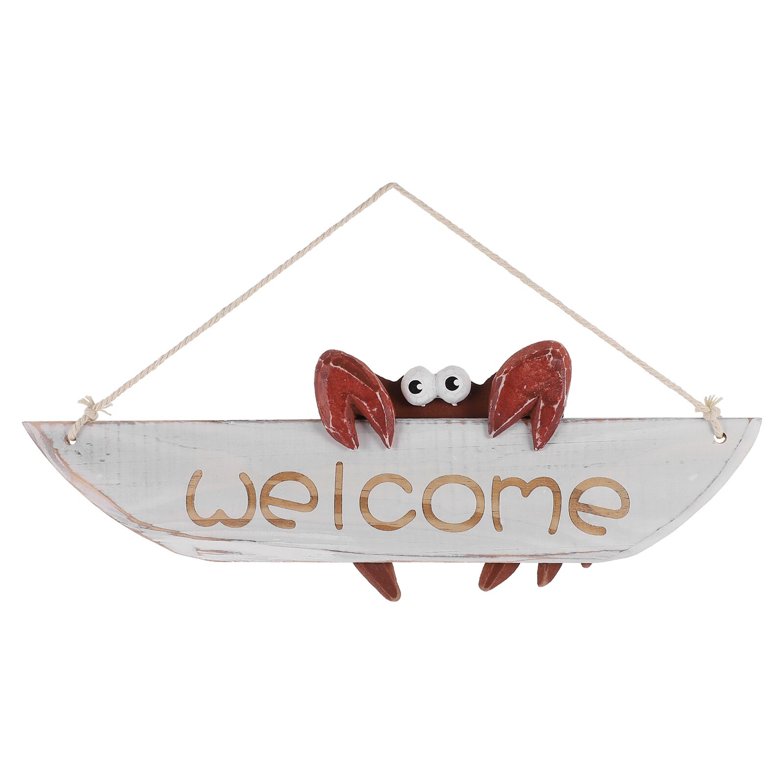 Wooden Crab Welcome Sign Mediterranean Style Crab ... – Grandado