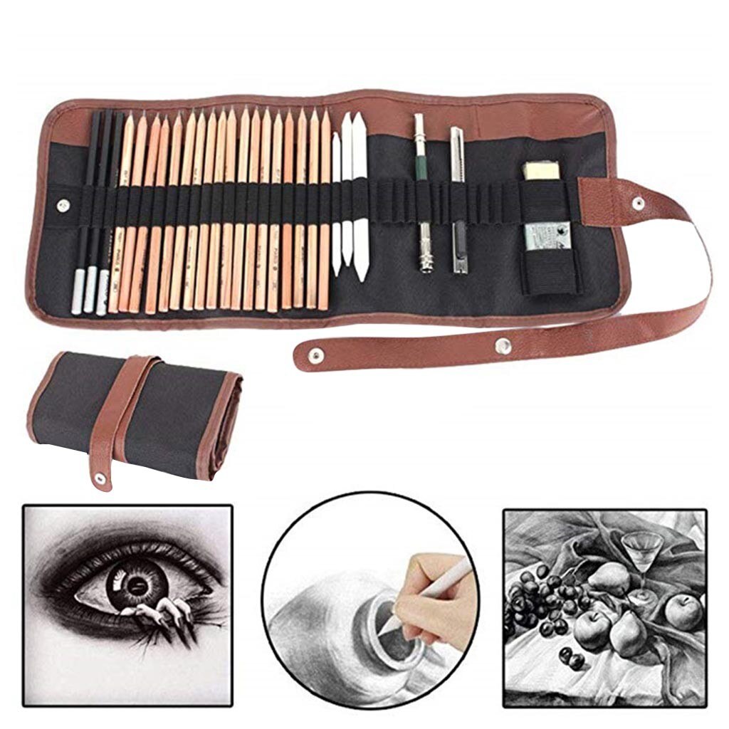 29 Pcs/set Art Supplies Artist Sketching Kit Canva... – Vicedeal