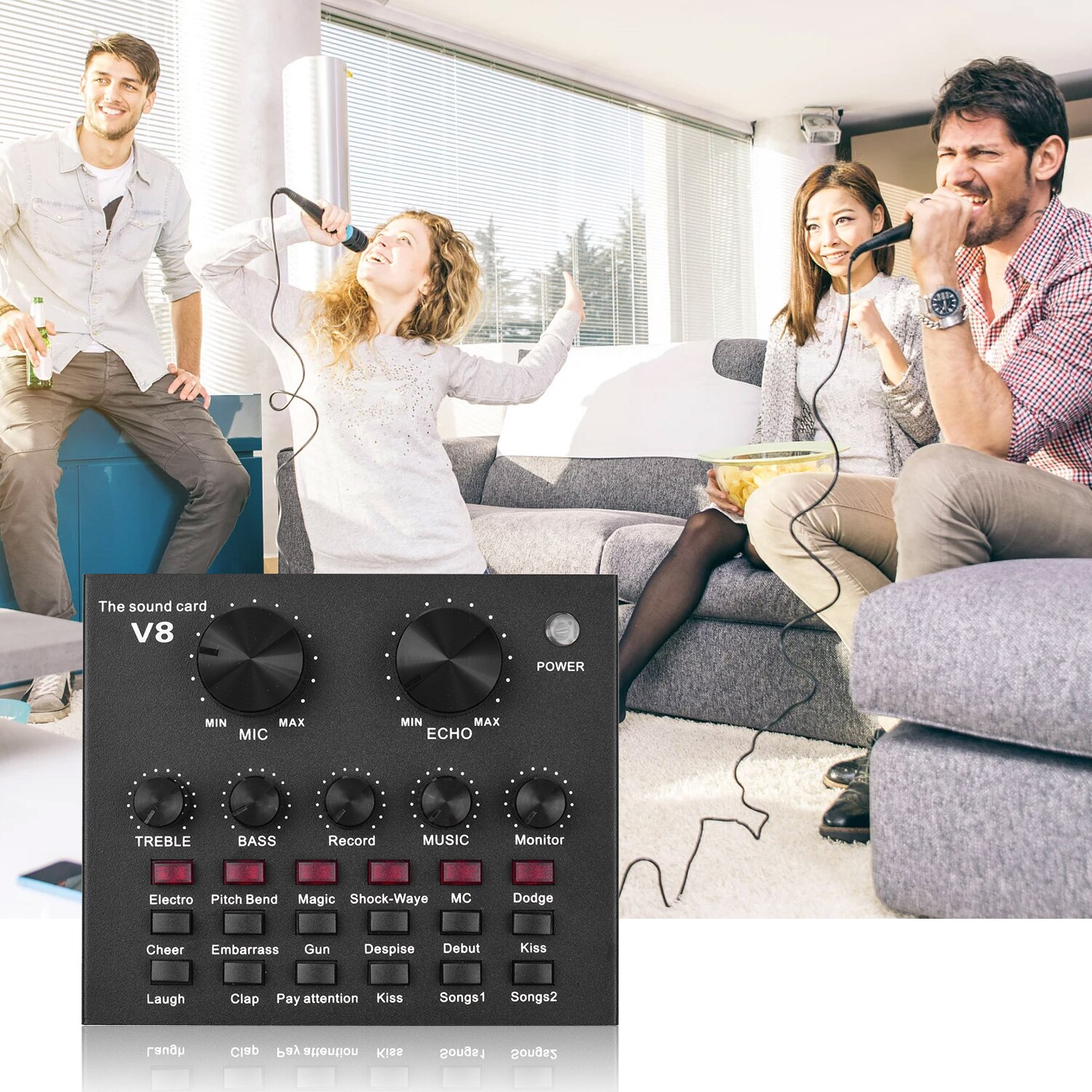 Carte son multifonction pour chant, radiodiffusion... – Grandado