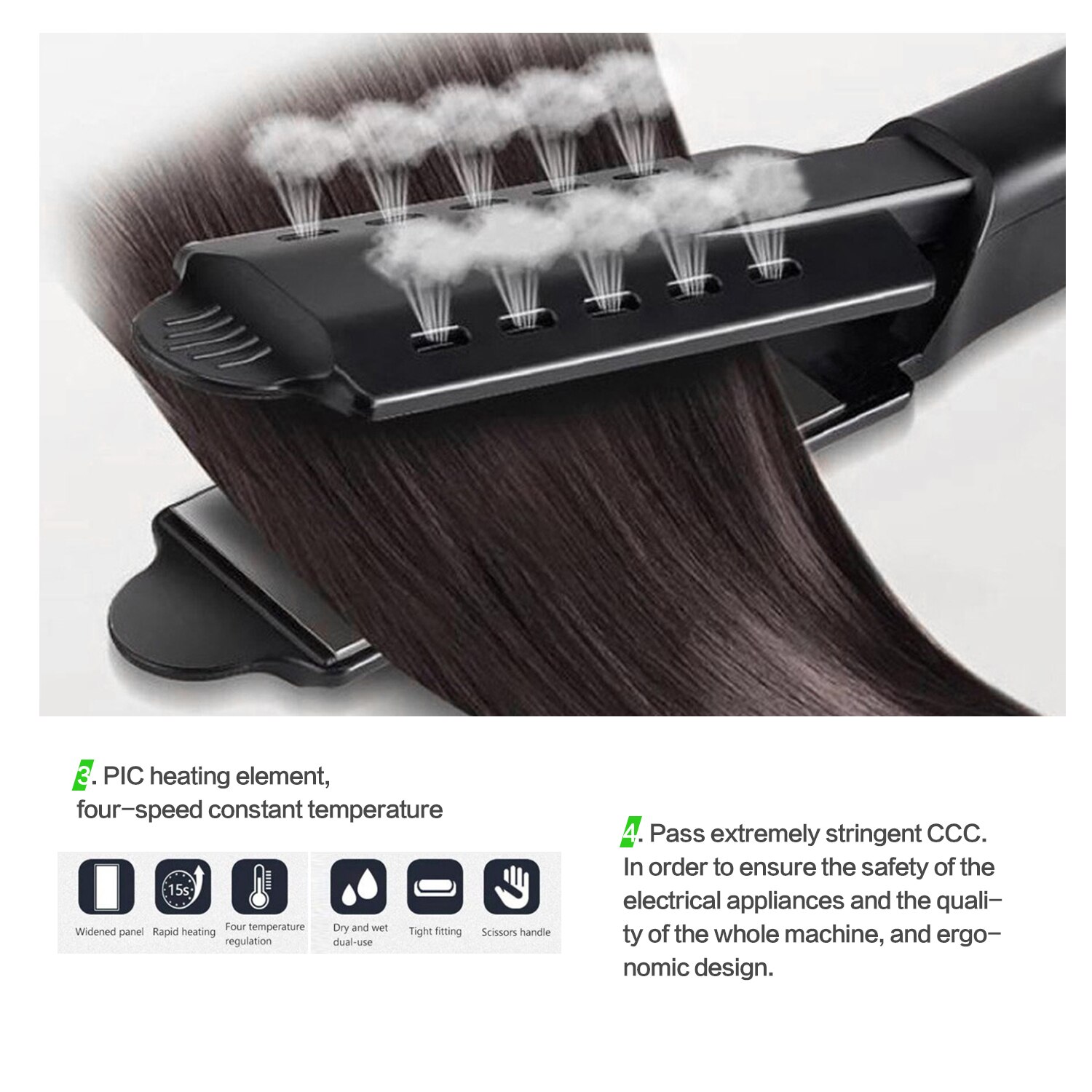 Hair Straightener Electric Splint Straight Hair St... – Grandado