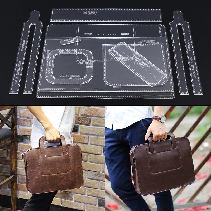 1Set Handmade Leather Bag Diy Pattern Acrylic Temp... – Vicedeal