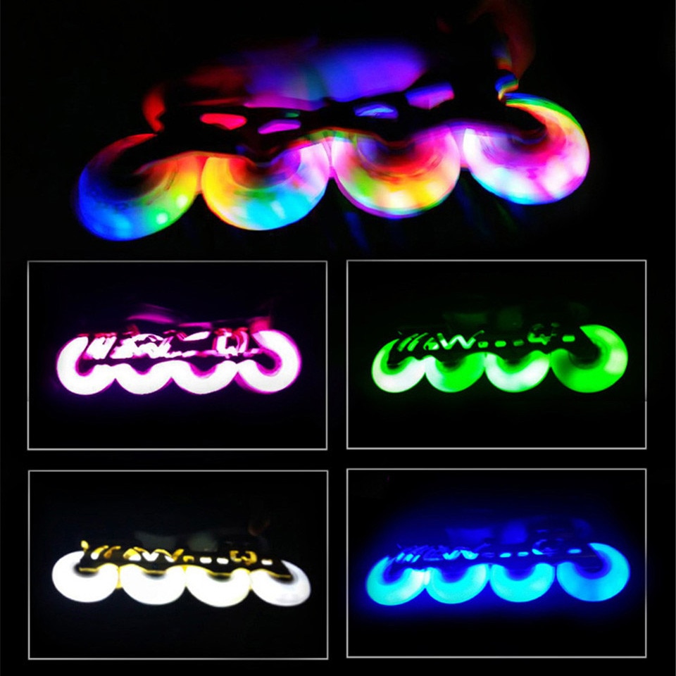 JAPY LED Speed Skate Flashing Wheel 6 Pieces 90A 9... – Grandado