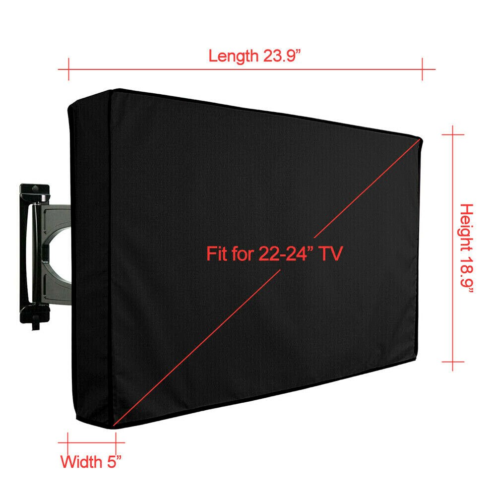 Outdoor Black Waterproof Dustproof TV Cover Televi... – Grandado