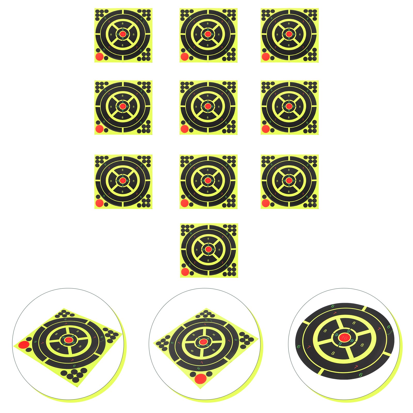 10pcs Target Paper Self Adhesive Visual Feedback S... – Grandado