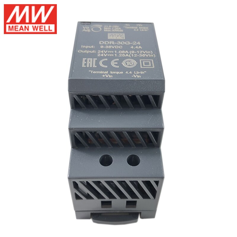 MEAN WELL DDR-30G-24 30W DIN Rail DC-DC Converter ... – Vicedeal