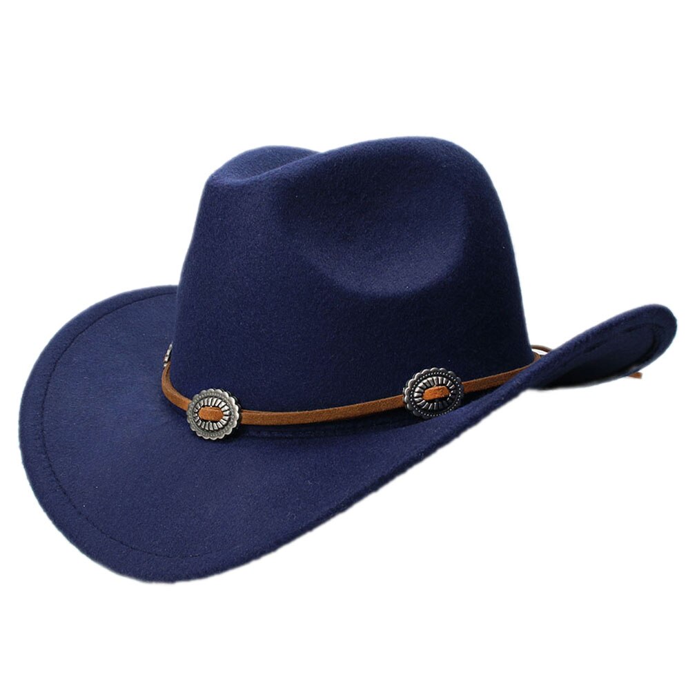 Mistdaw Vintage Style Unisex Wool Blend Wide Stiff... – Grandado