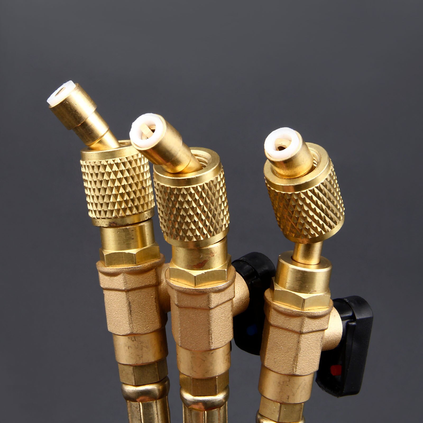 3Stck R134A AC Ladung Schlauch/w Ball Ventile R410... – Grandado