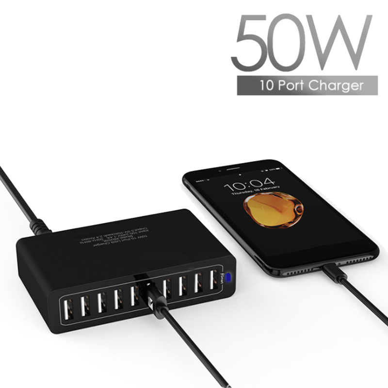 10 USB Ports Quick Charge Charger Station Dock wit... – Grandado