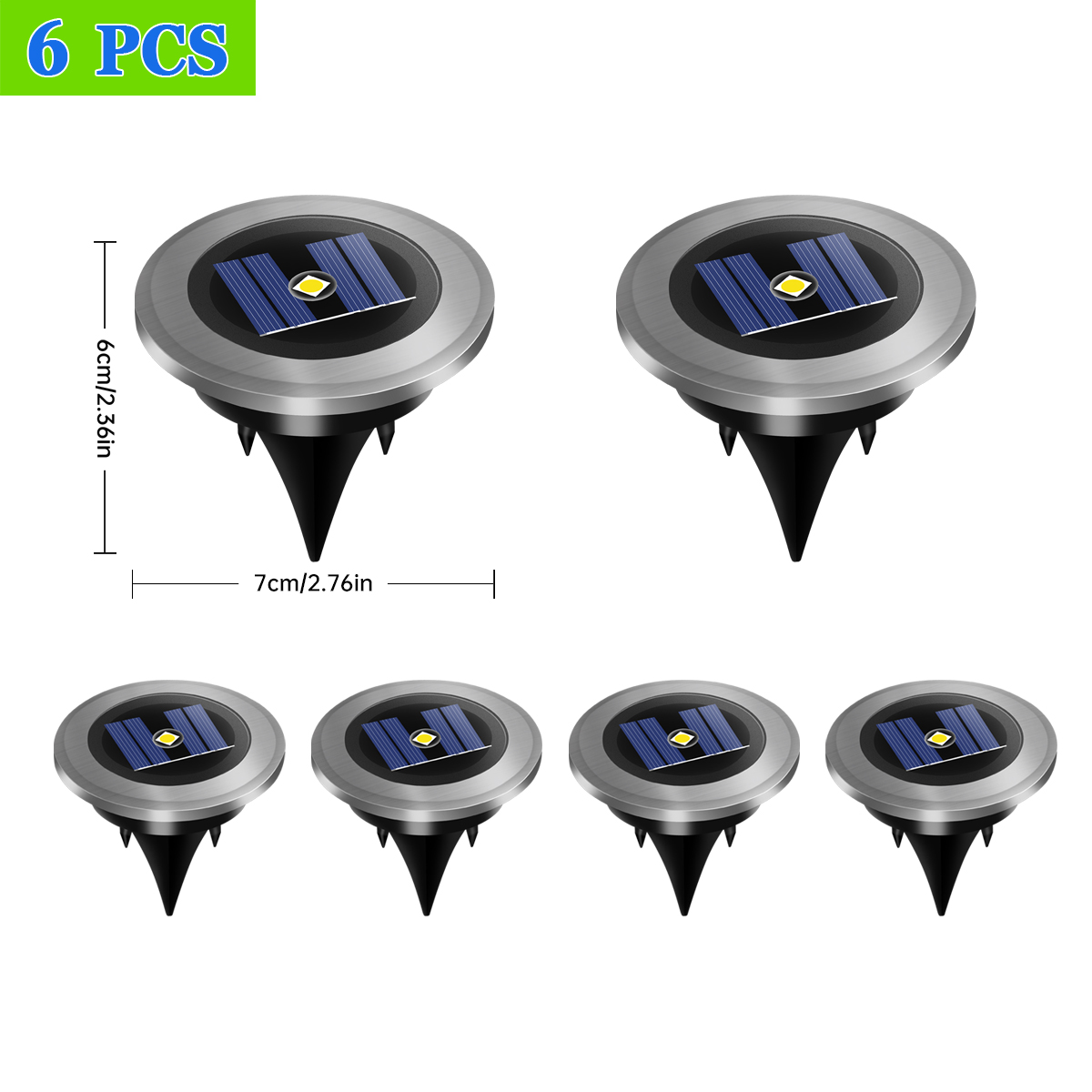 Solar Ground Lights LED Waterproof Solar Garden Li... – Grandado