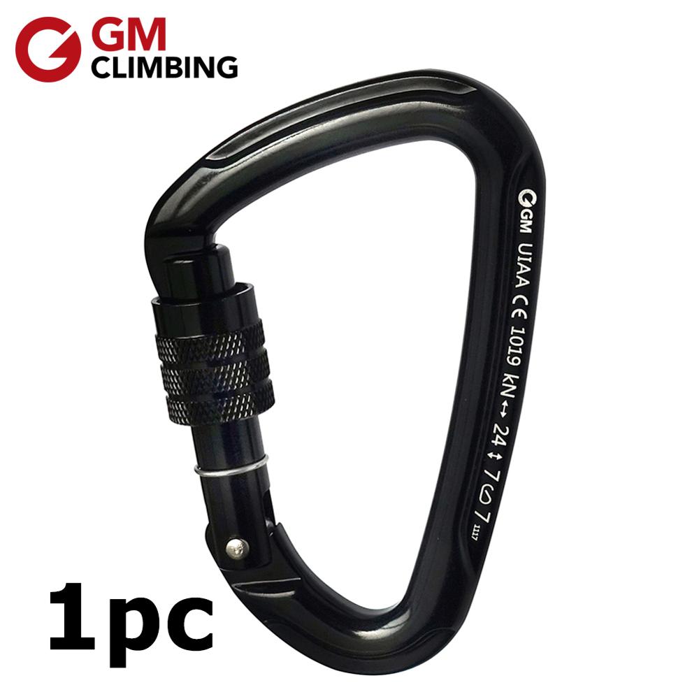GM CLIMBING D Carabiner 24kN CE / UIAA Screw Locki... – Grandado