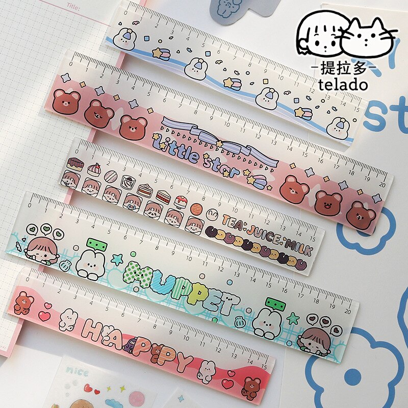 15Cm 20Cm Leuke Animal Straight Ruler Kawaii Meten... – Vicedeal