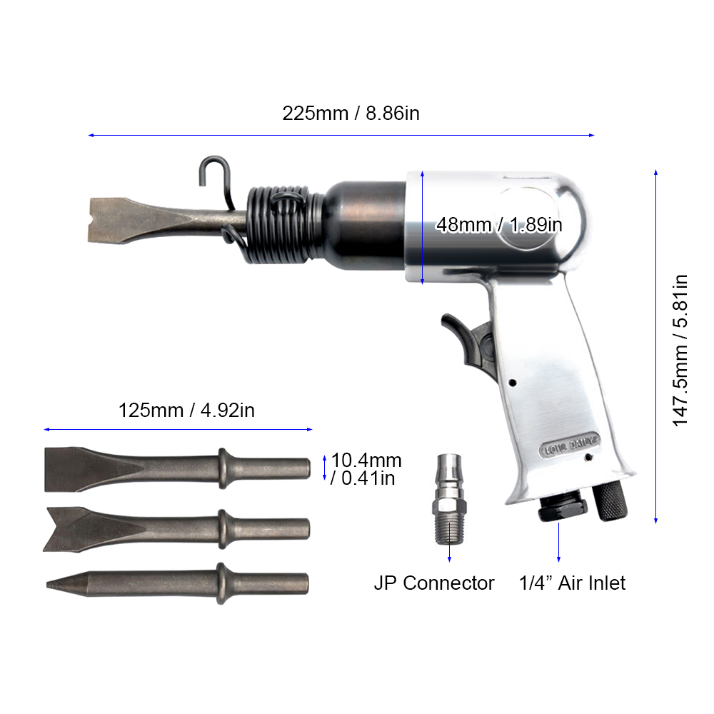 1/4 Inch Air Inlet Powerful Air Hammer Mini Pneuma... – Grandado
