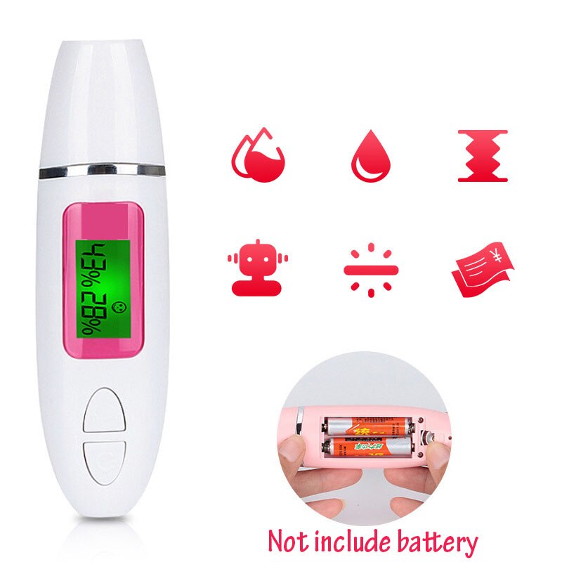 Precieze Detector Huid Olie Vocht Tester Lcd Digit... – Grandado