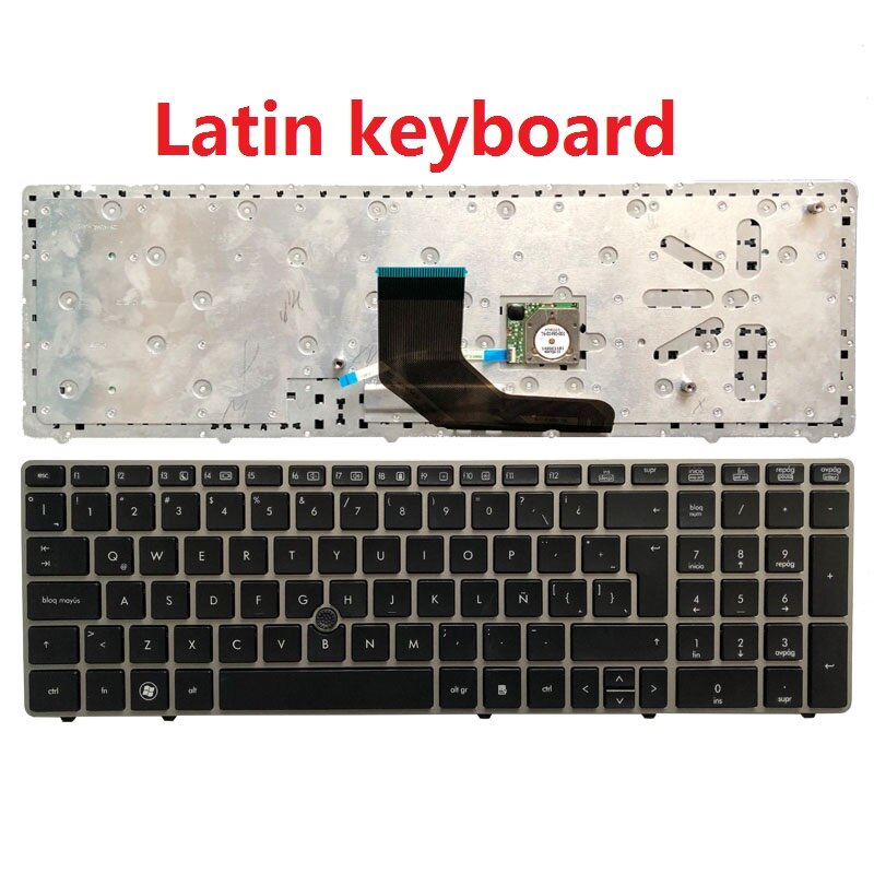 Latin laptop Keyboard for HP EliteBook 8560p 8570P... – Vicedeal
