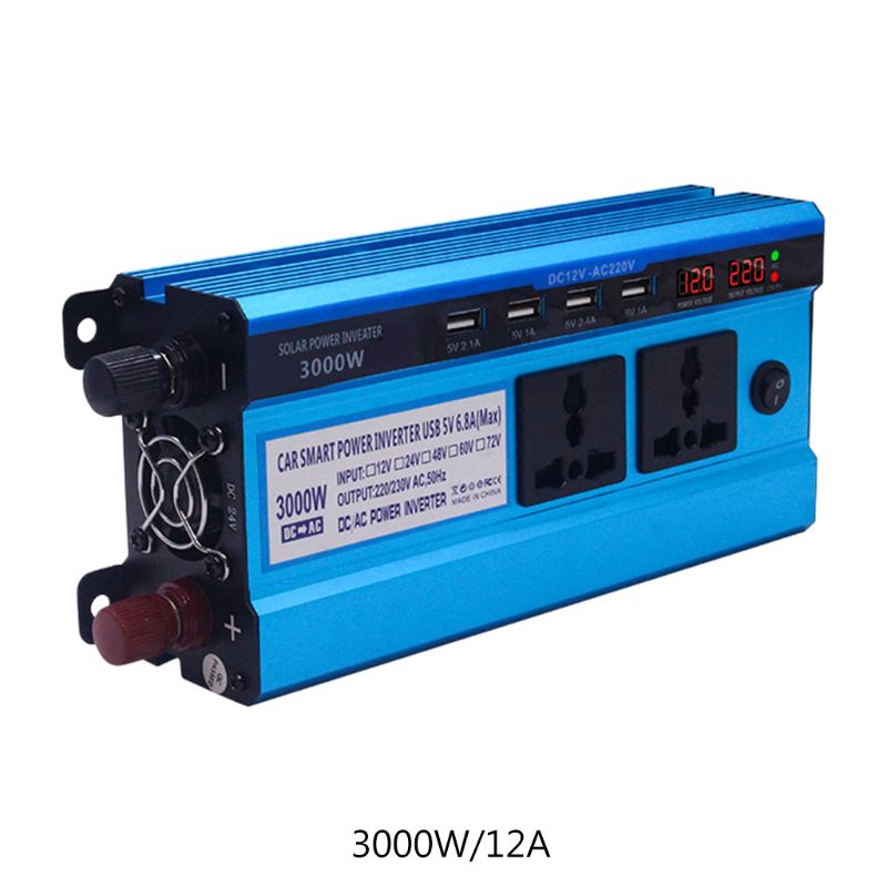 Solar Inverter DC 12V 24V to AC 220V 500W 3000W 40... – Grandado