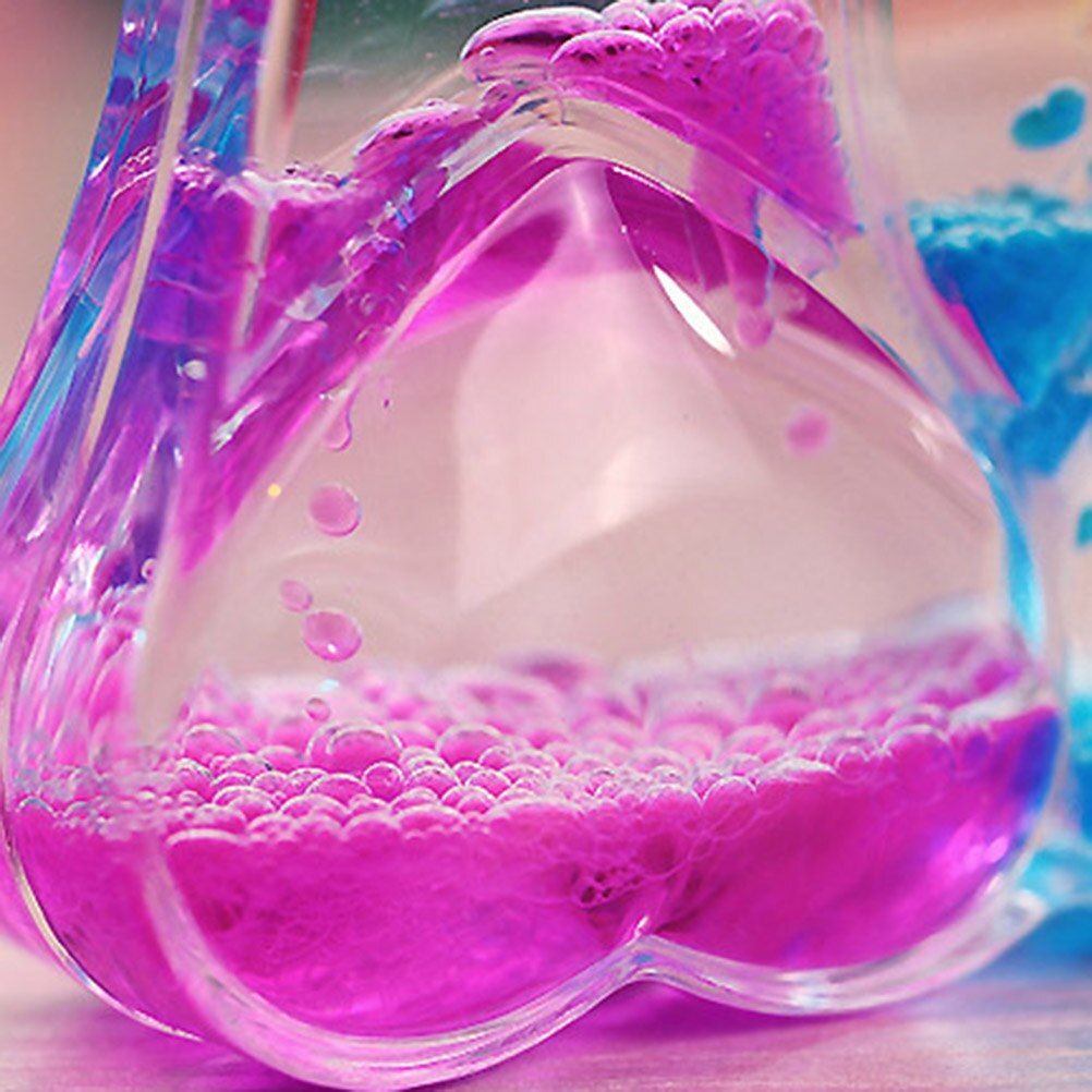 1pc Double Heart Style Oil Hourglass Liquid Motion... – Grandado