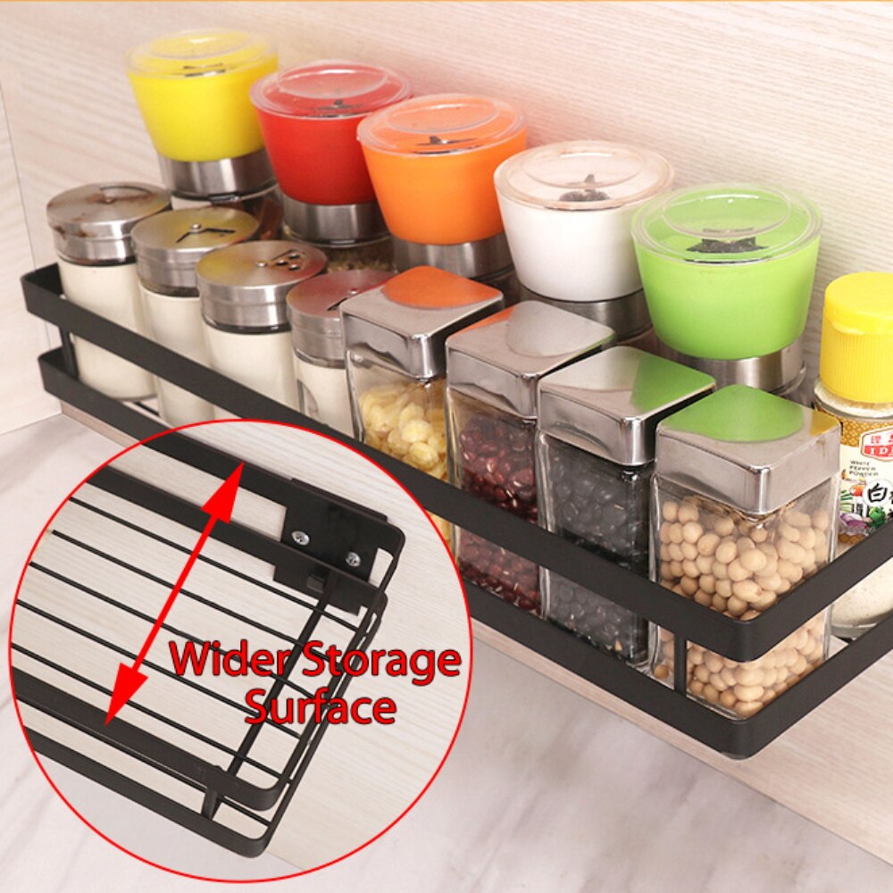 Wall Shelf Kitchen Organizer Storage Shelf Spice R... – Grandado