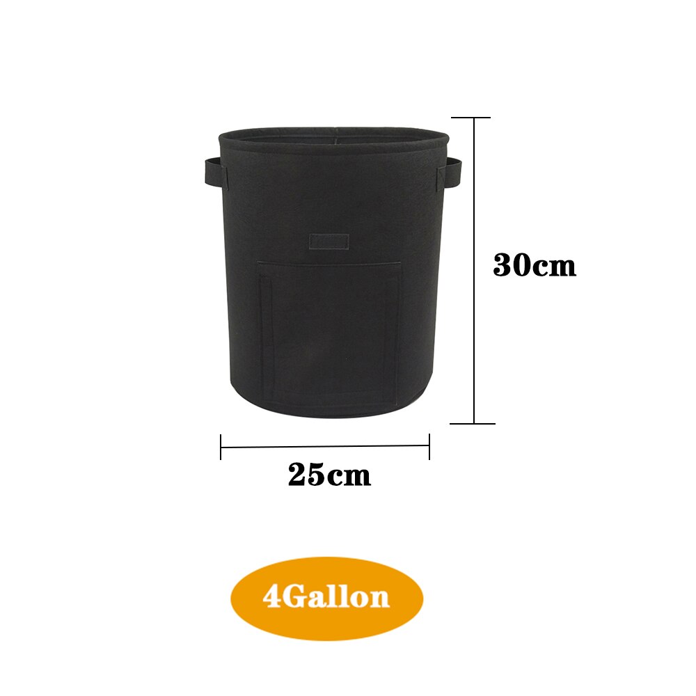 4 7 10 Gallon Garden Plant Grow Bags gardening bio... – Grandado