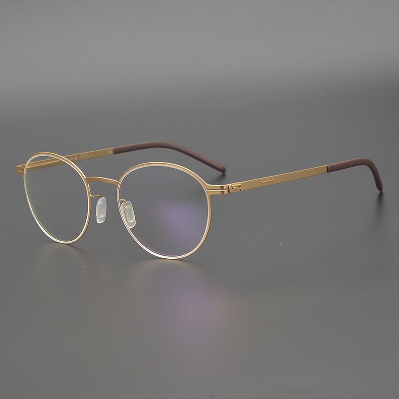 German screw-free eyewear ultra-light titanium rou... – Vicedeal