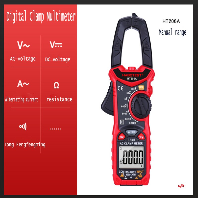 HT206A Hohe Präzision Digitale Clamp Multimeter TR... – Vicedeal